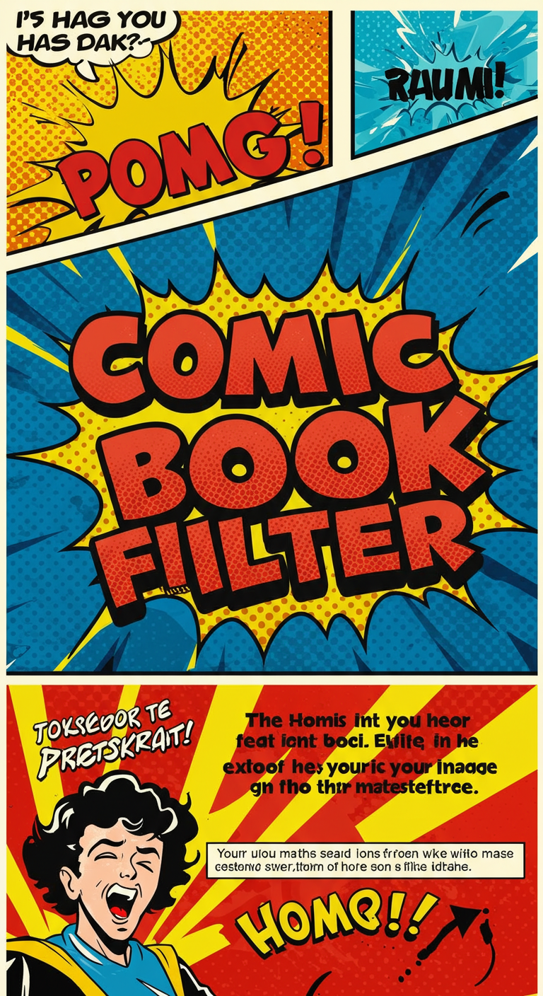 Comic Book Filter - Turn Photos into Comic Art Panels