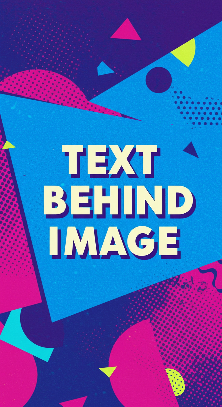 Text Behind Image - Add Text Behind Photo Subjects