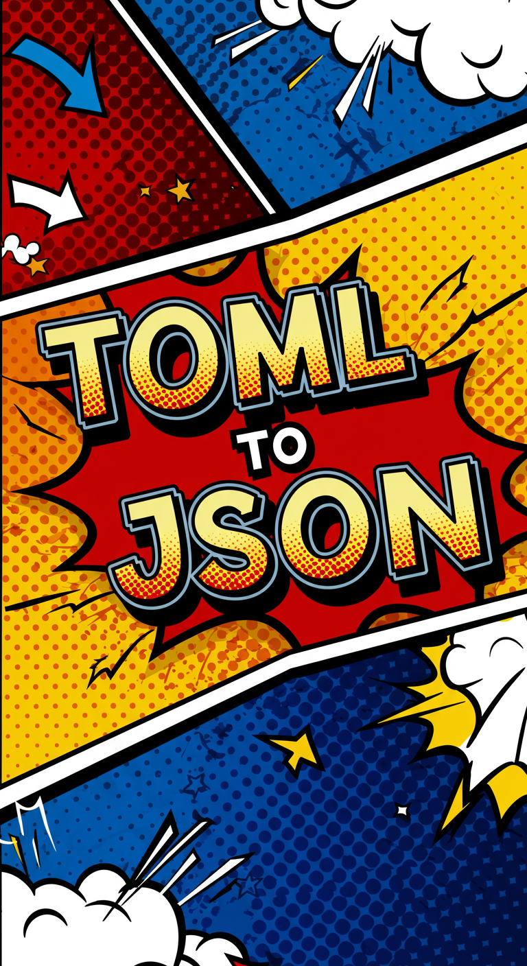 Convertidor de TOML a JSON: conversión rápida de archivos TOML en línea
