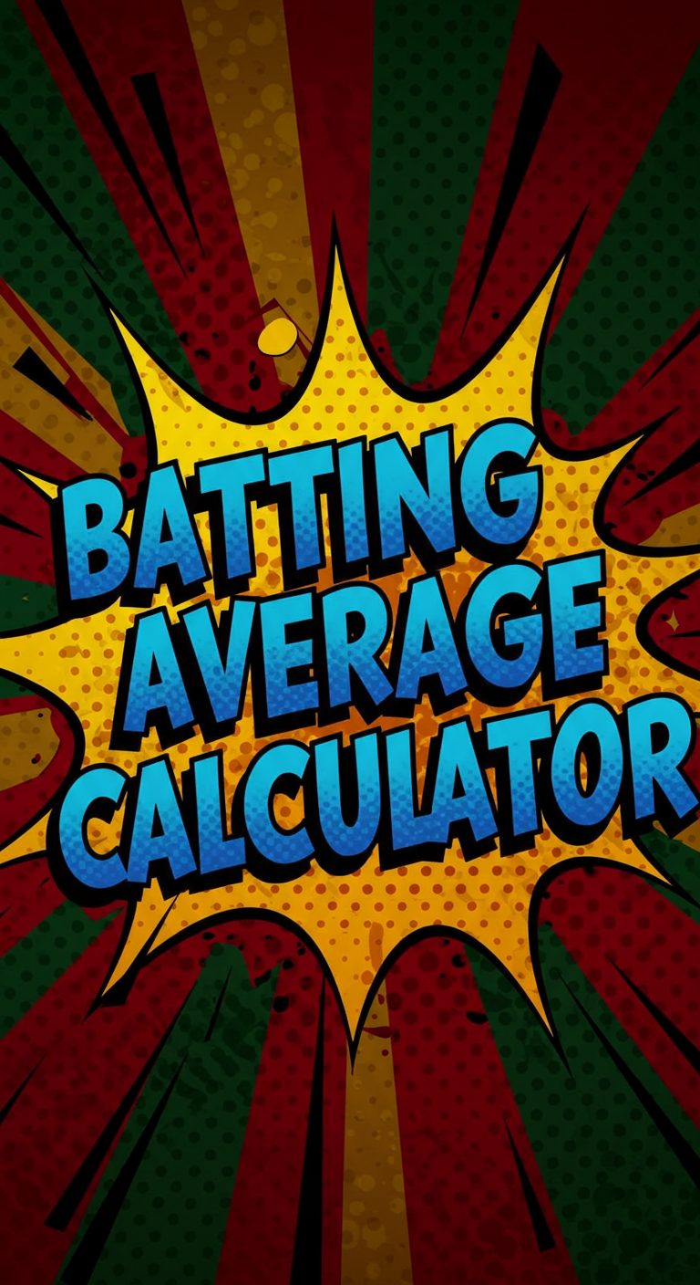 Baseball Batting Average Calculator | Quick AVG Stats